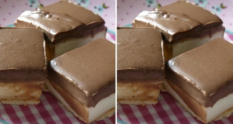 Pudingový nepečený monte koláč | Receptik.sk